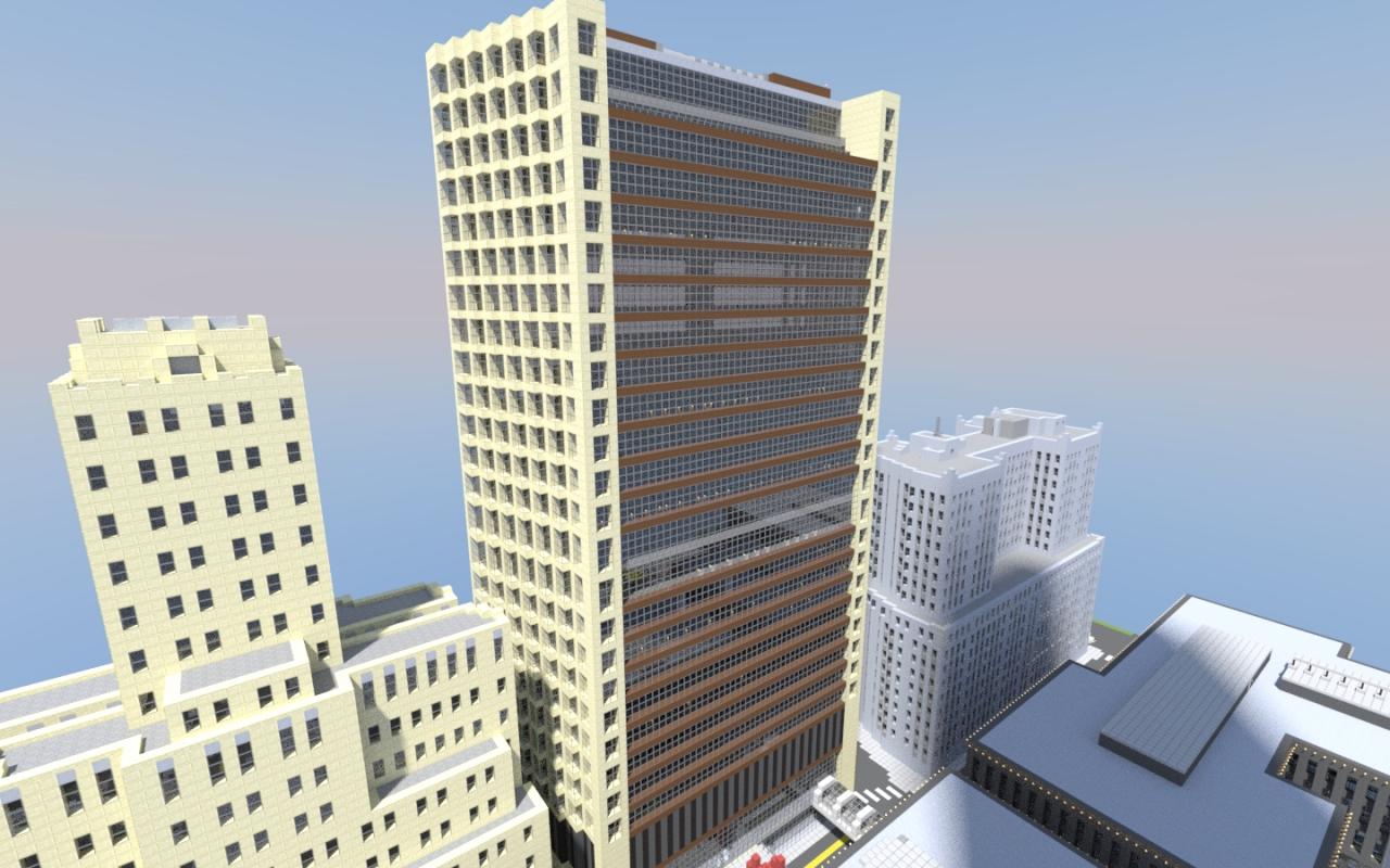 World trade center and manhattan 1:2 Minecraft Map
