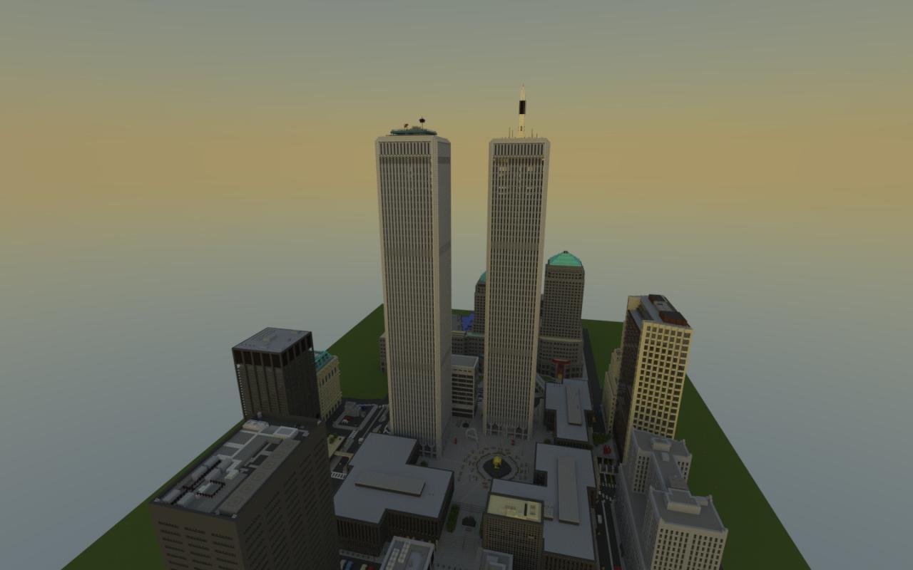World trade center and manhattan 1:2 Minecraft Map