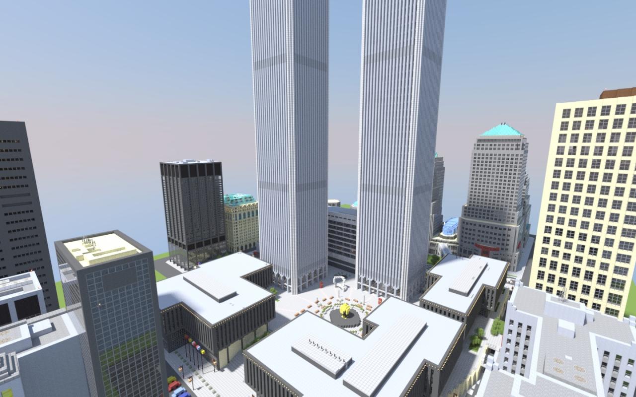 World trade center and manhattan 1:2 Minecraft Map