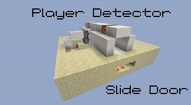 Player Detector Door Minecraft Project