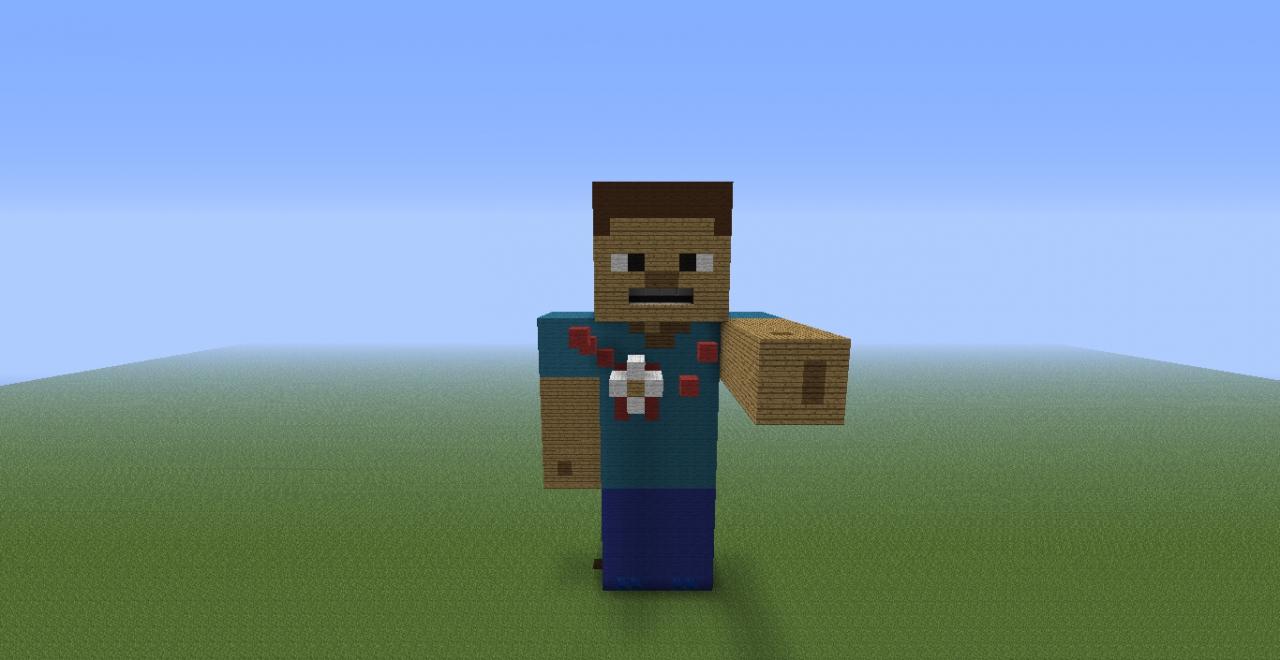 steve being shot Minecraft Map