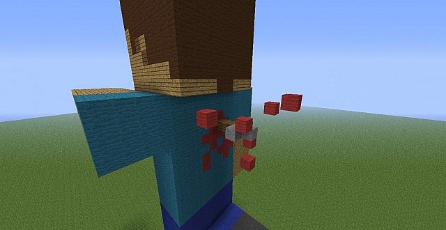 steve being shot Minecraft Map