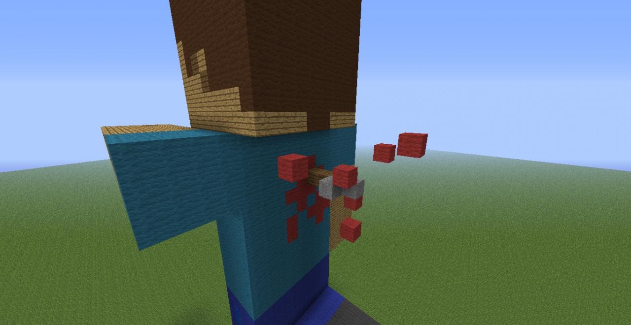 steve being shot Minecraft Map
