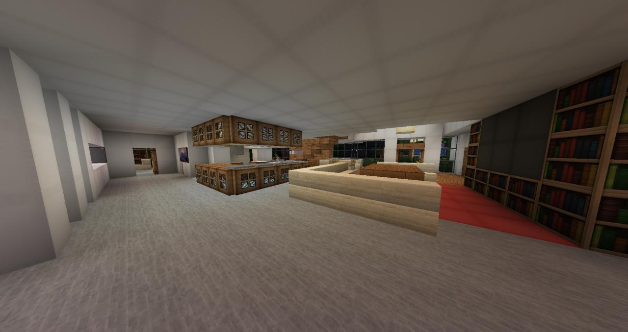 Modern Waterfront house Minecraft Map