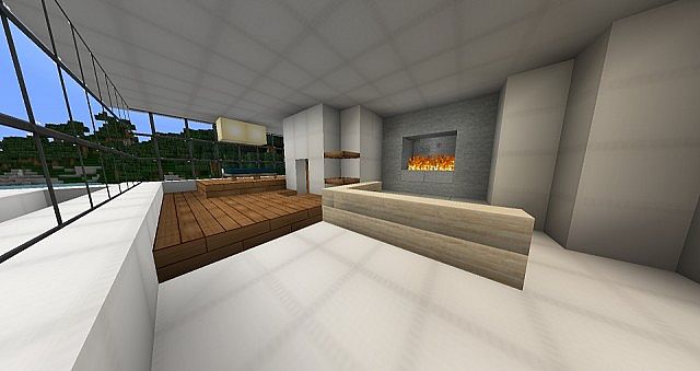 Modern Waterfront house Minecraft Map