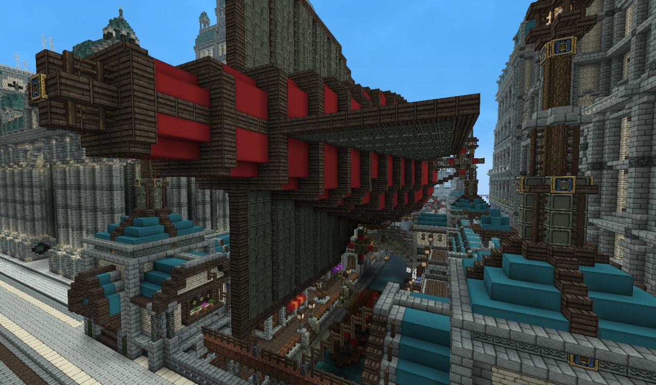 Airship Freight Dock Minecraft Map