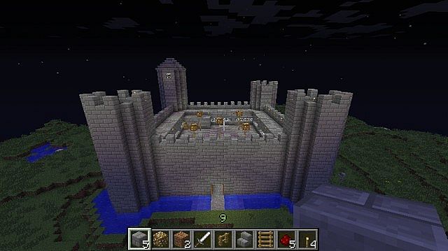 Castle Template WORKING DRAWBRIDE Minecraft Map