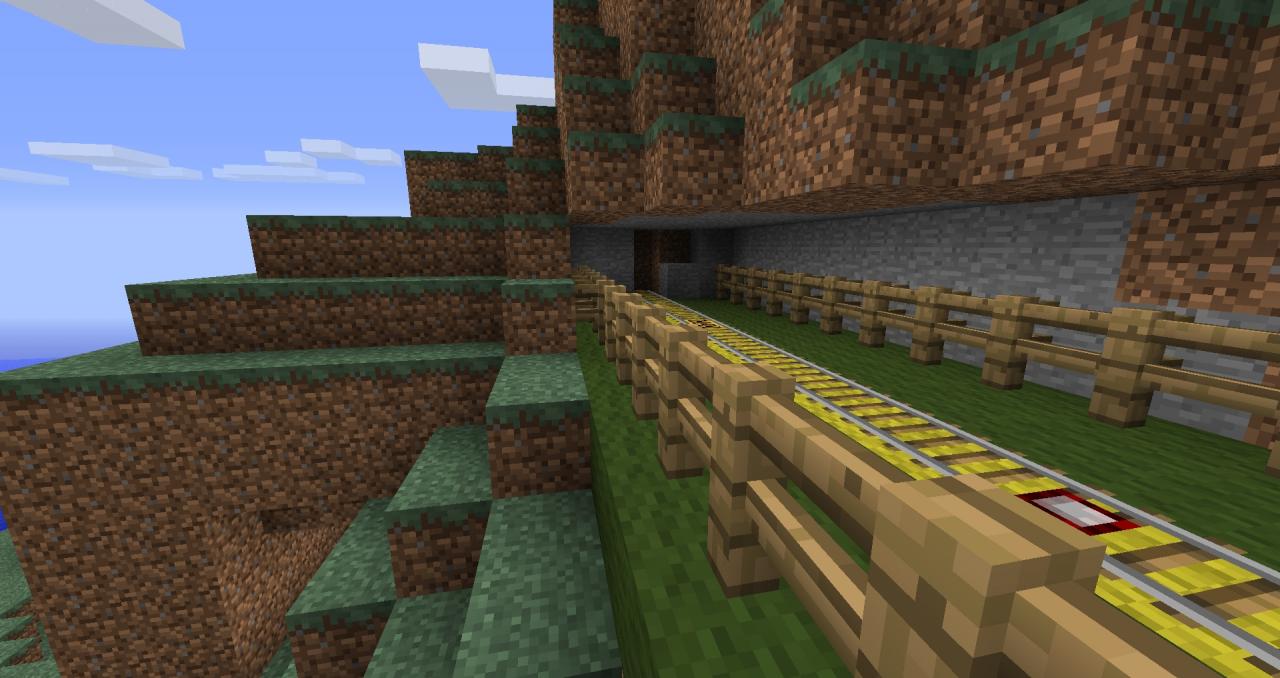 Minecraft Roller Coaster: Diamondback Minecraft Map