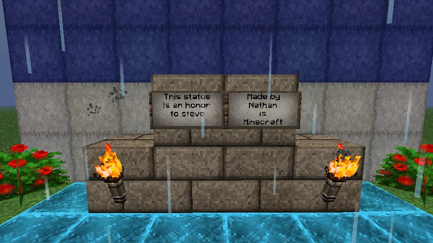 Giant steve memorial Minecraft Map