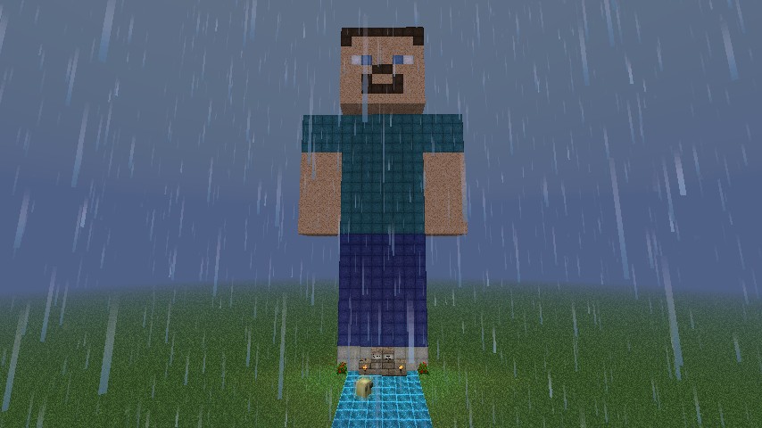 Giant steve memorial Minecraft Map