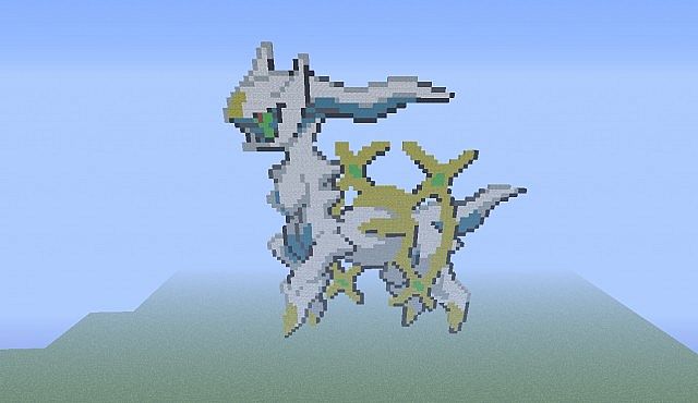 Arceus pixel art -Made by ajx1999 Minecraft Map