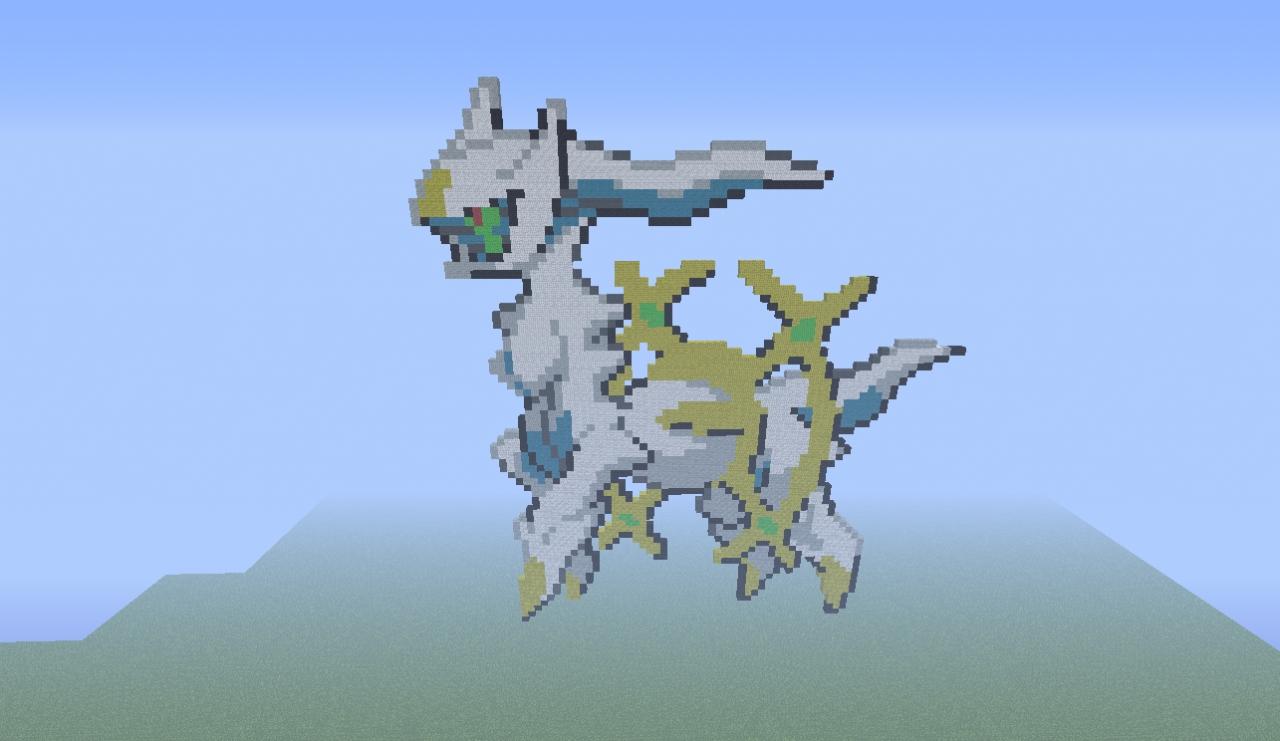 Arceus pixel art -Made by ajx1999 Minecraft Project