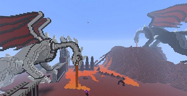 Volcano dragons v2.0 Minecraft Map