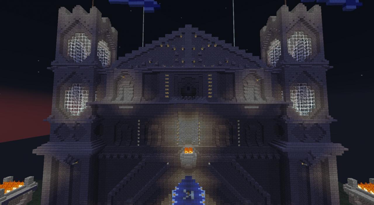 (updated)MASSIVE Castle Design For New Spawn Area(Teaser) Minecraft Map