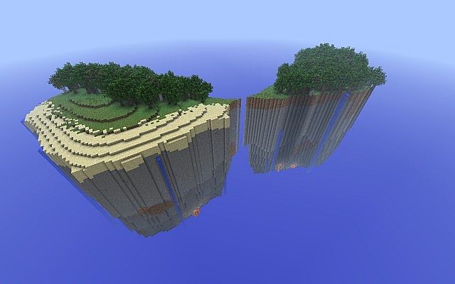 The floating isles.. — A Skyblock survival map Minecraft Map