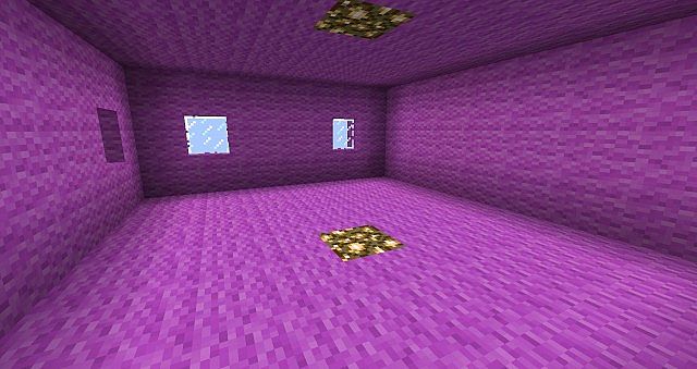 Magenta wool 'T' building Schematic Minecraft Map
