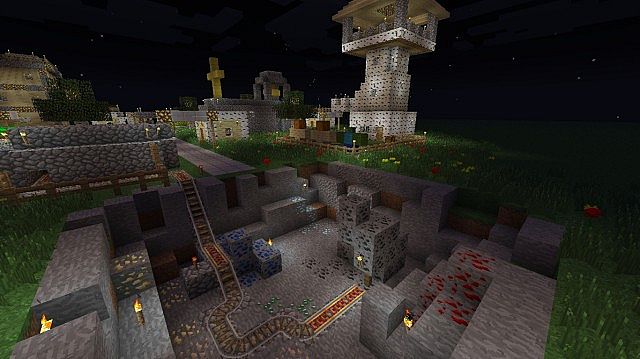 Custom Birch Tree Style Village! Minecraft Map