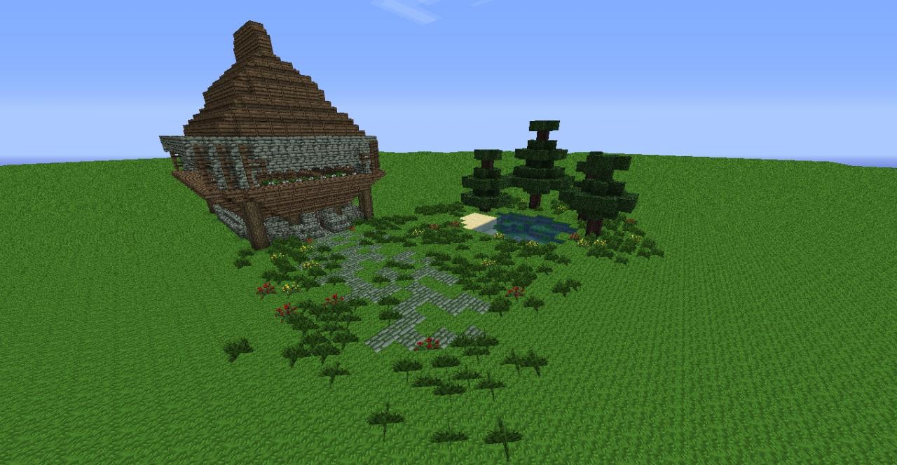 Medieval House and Garden Minecraft Map