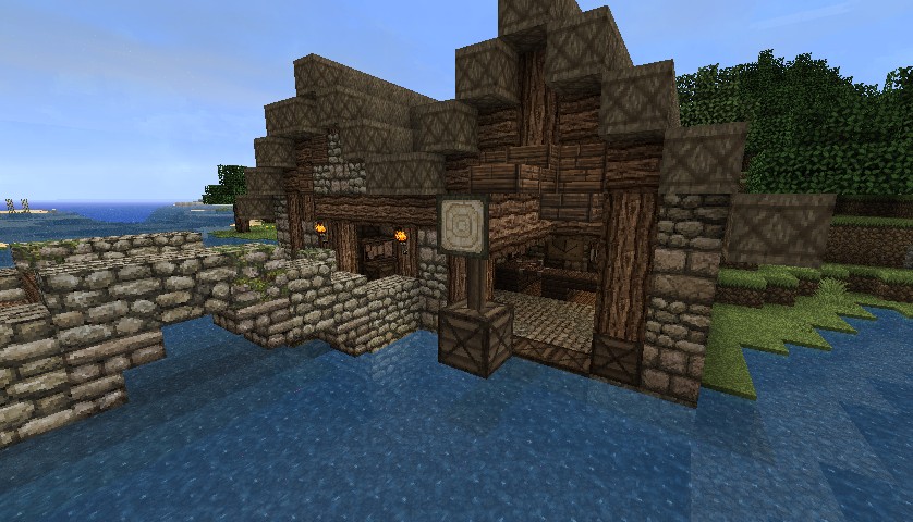 Fishing house Minecraft Map