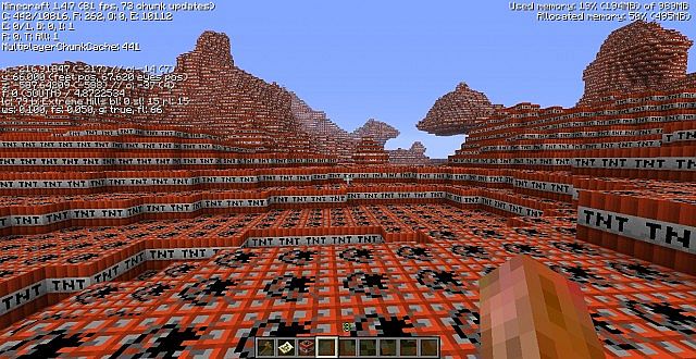 TNT Island (A custom map by haydenjc2000 and gabsterH) Minecraft Map
