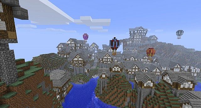 Aeratal Mountainside City by blakedolak [DOWNLOAD AVAILABLE] Minecraft Map