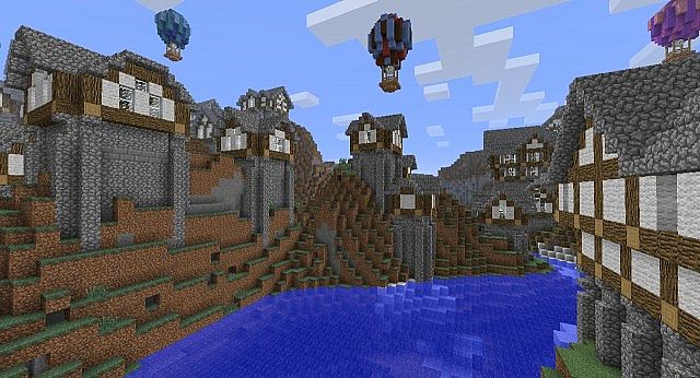 Aeratal Mountainside City by blakedolak [DOWNLOAD AVAILABLE] Minecraft Map