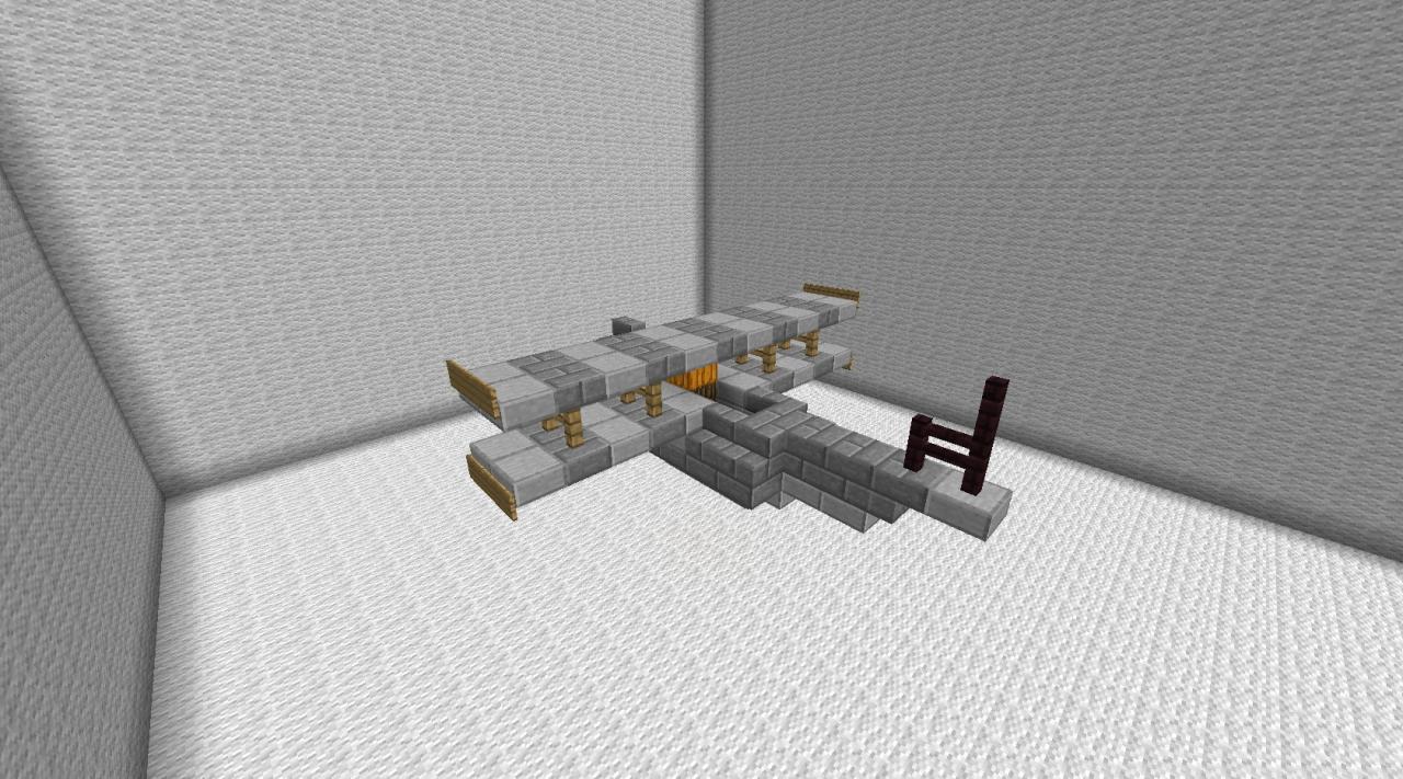 Flying Bi-Plane Model Minecraft Map