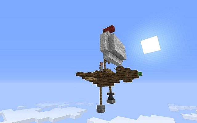 'Skyship Battle' Minecraft Map