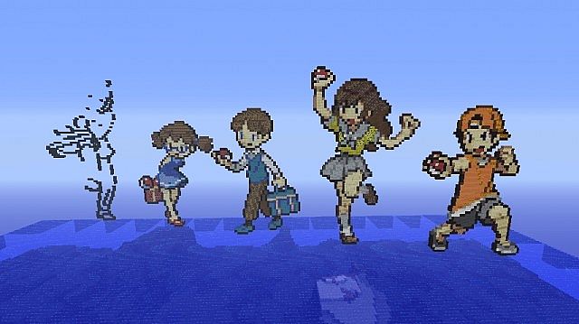 Pokemon Black NPC's Minecraft Map