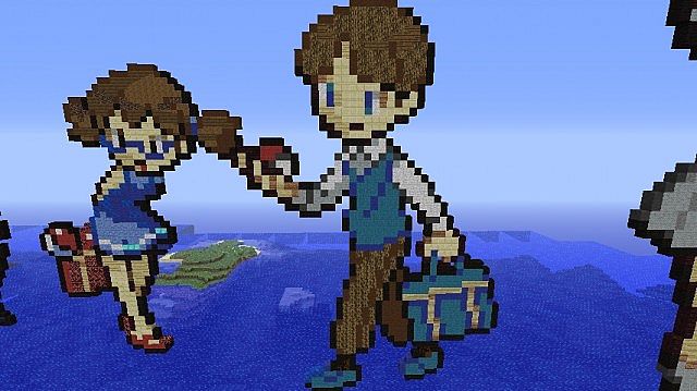 Pokemon Black NPC's Minecraft Map
