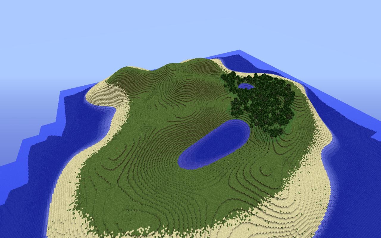 Lost island(custom terraform) Minecraft Map