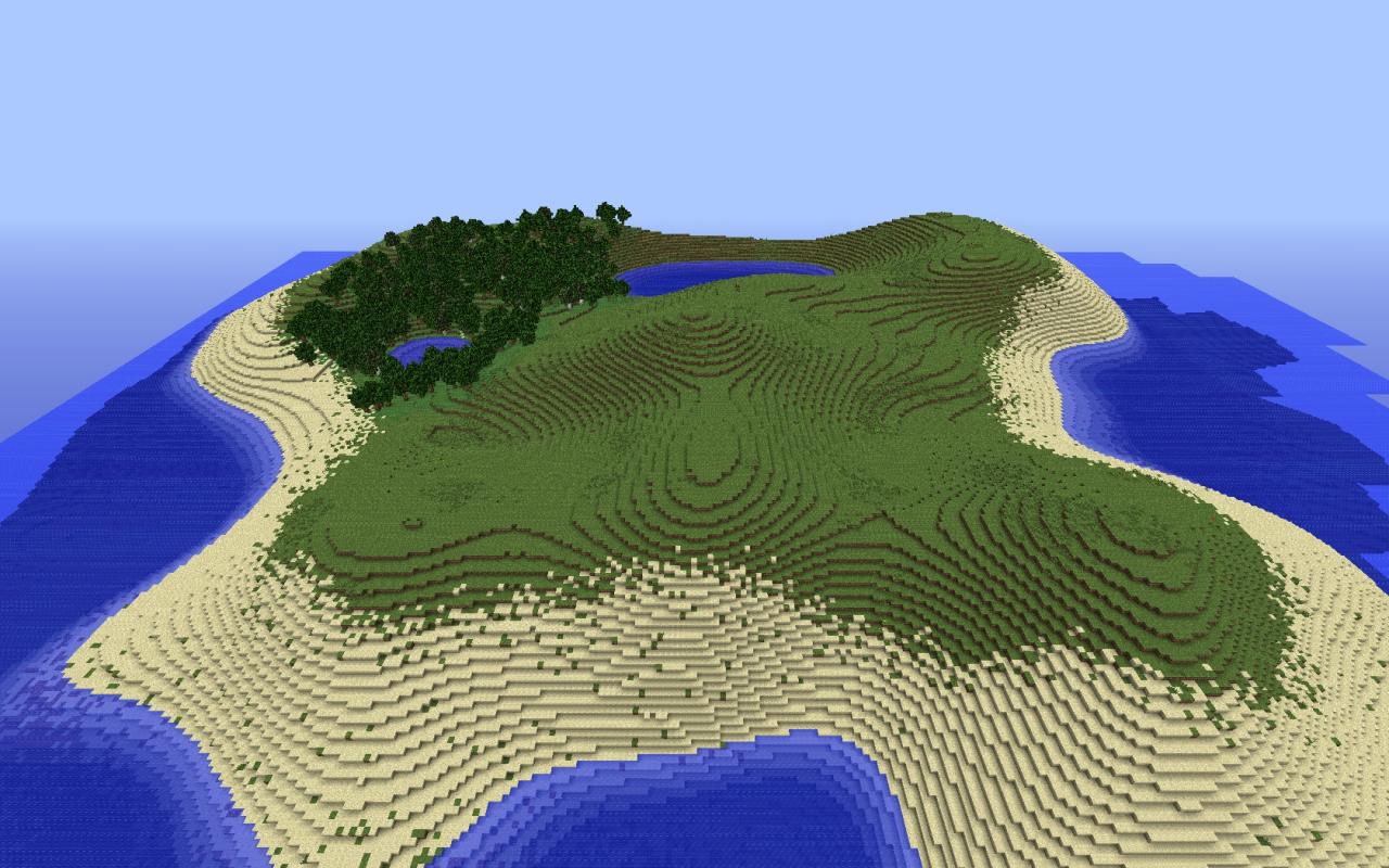 Lost island(custom terraform) Minecraft Map