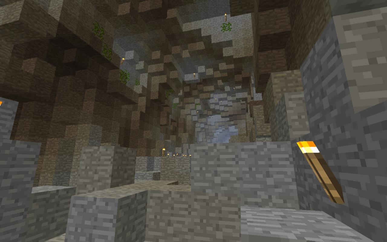 Torch Cave Minecraft Map