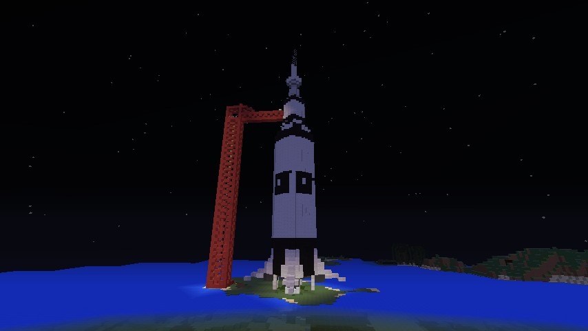 Apollo class rocket Minecraft Map