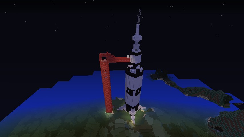 Apollo class rocket Minecraft Map
