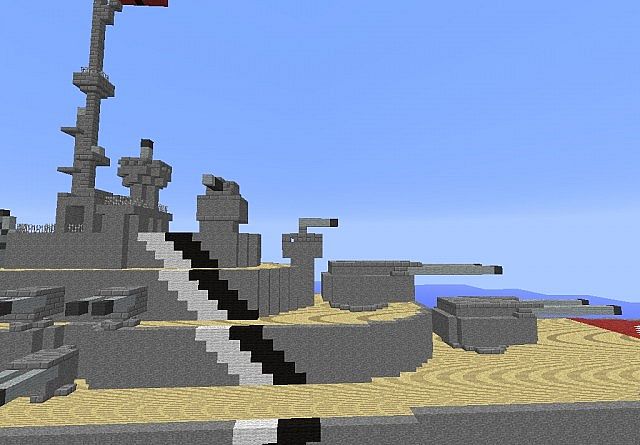 Minecraft Battleship Bismarck Minecraft Project
