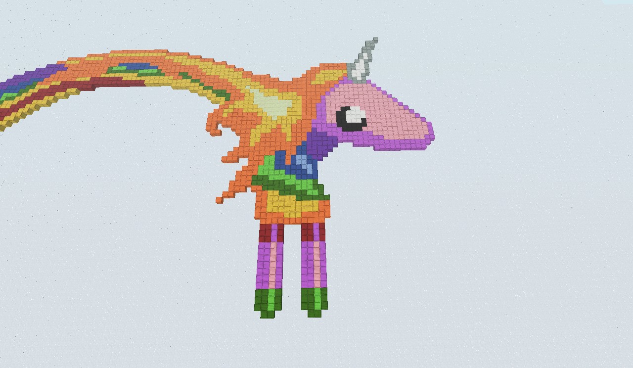 Lady Rainicorn Pixel Art!! Minecraft Map