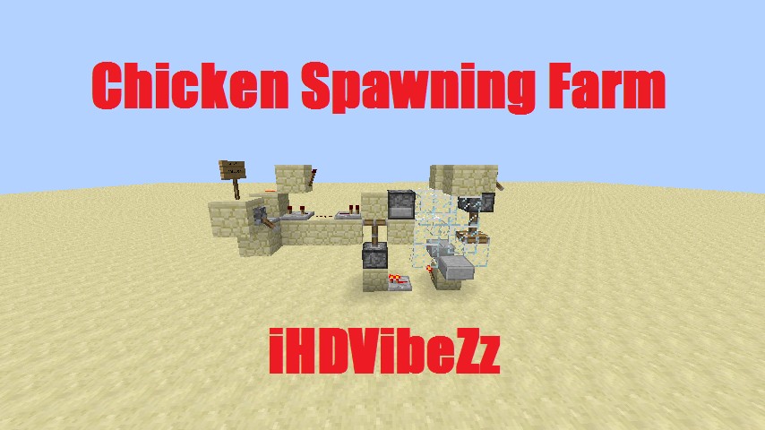 Compact Chicken Spawning Farm Minecraft Map
