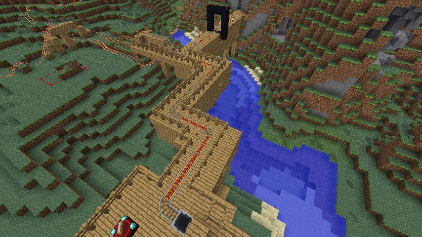 EPIC ROLLER COASTER RIDE Minecraft Map
