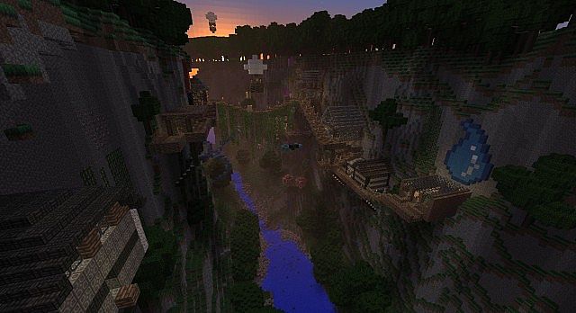 Miridia Valley | River Town Minecraft Map