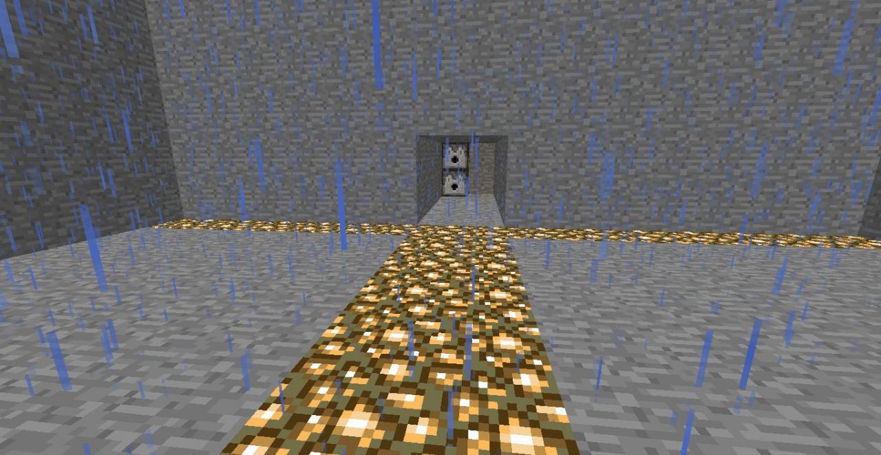 Underground fighting arena iron golem vs zombie Minecraft Map