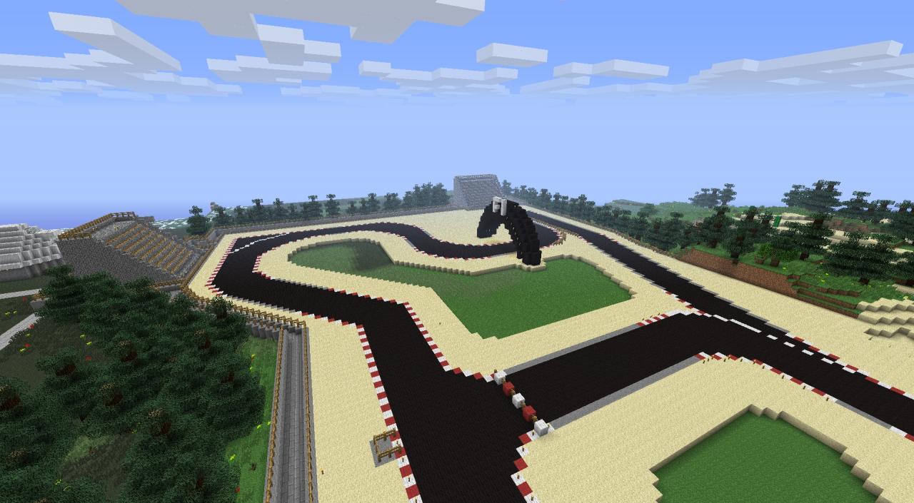 Formula One Racing Track. Minecraft Map