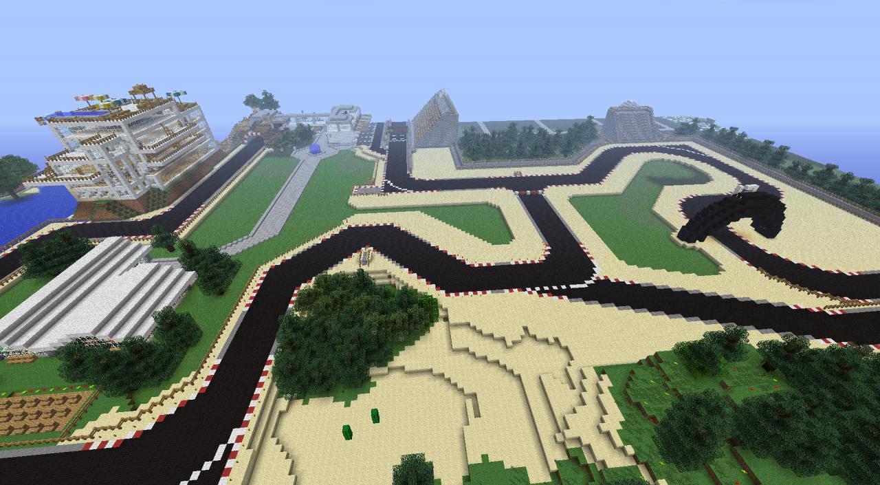 Formula One Racing Track. Minecraft Map