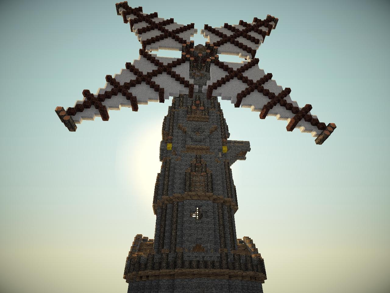 Big Medieval Windmill Minecraft Map