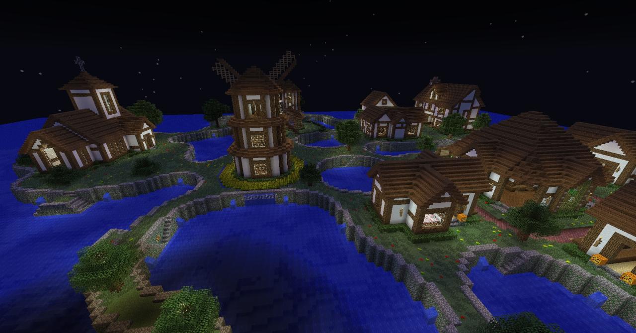 Brightwell, A Small Village On The Ocean Minecraft Map