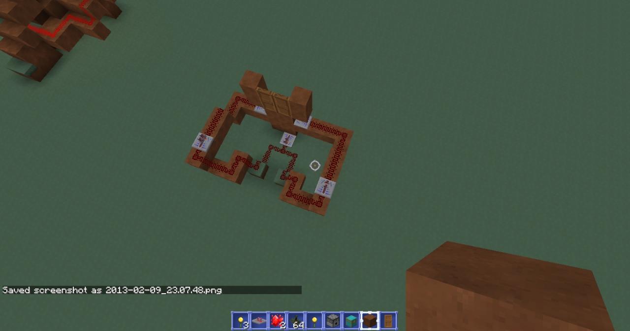 [Compact] Lever Redstone Double Door Minecraft Map