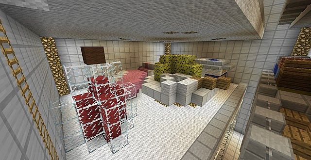 Giant sink, cooker and freezer Minecraft Map