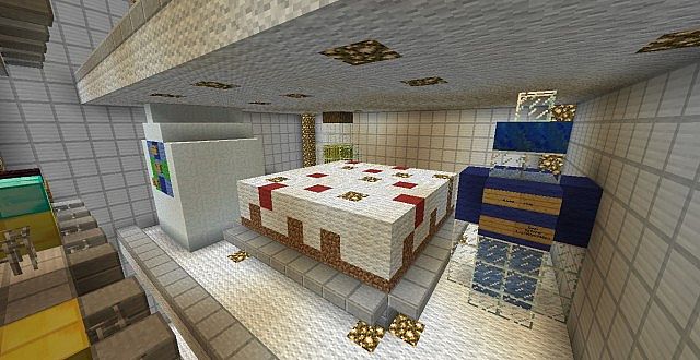 Giant sink, cooker and freezer Minecraft Map