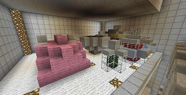 Giant sink, cooker and freezer Minecraft Map