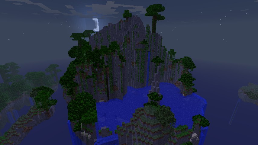 Floating Cool Jungle Island Minecraft Map